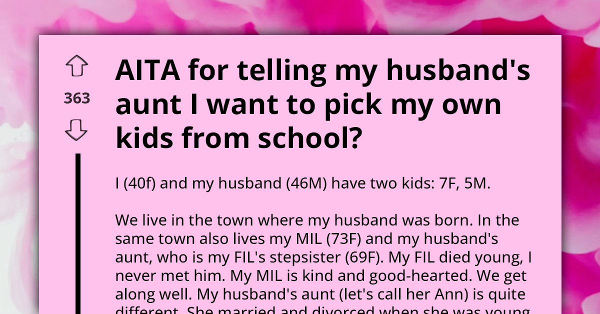 Mom Of Two Unsettled By Aunt's Behavior With Kids, Redditors Fear Aunt ...