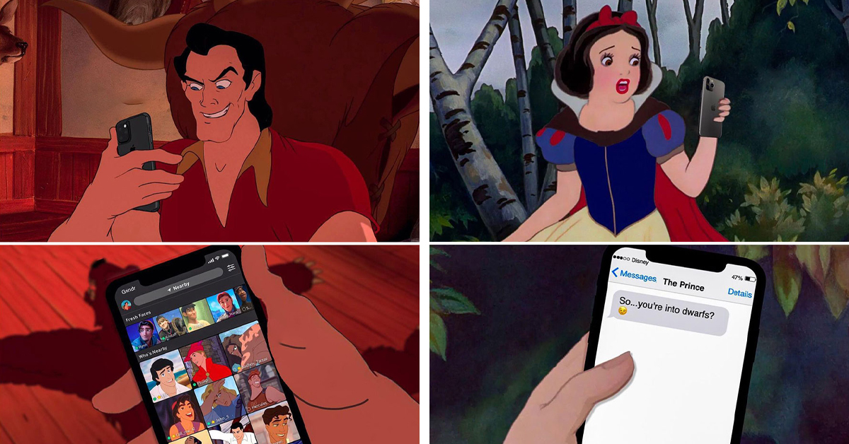 Artist Reimagines Disney With Modern Tech (12 Pics) - Memehead