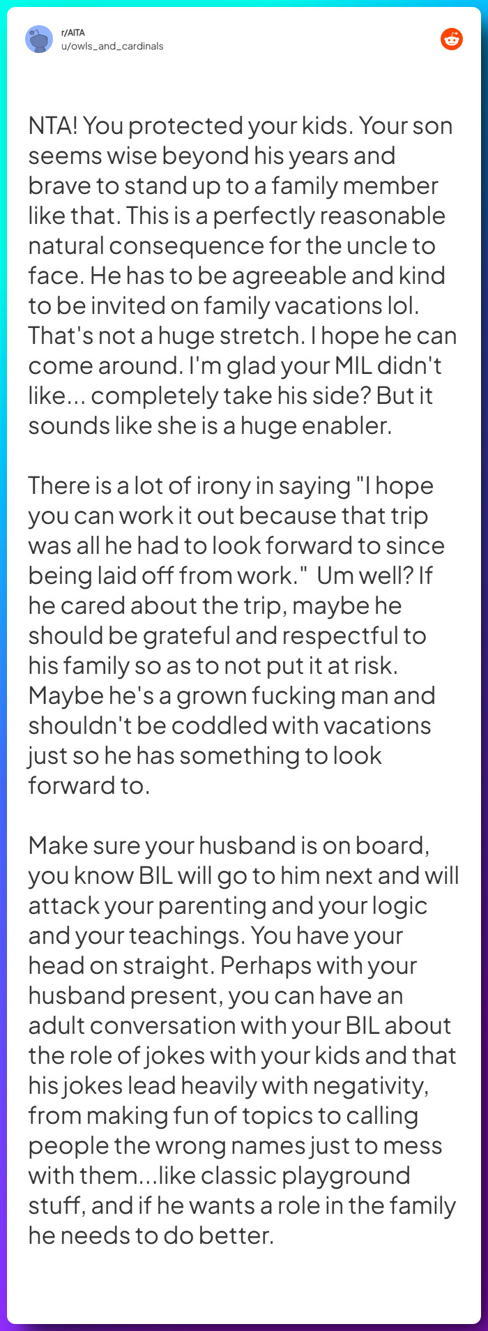 Setting Boundaries - Confronting Brother-In-Law's Behavior Towards Kids